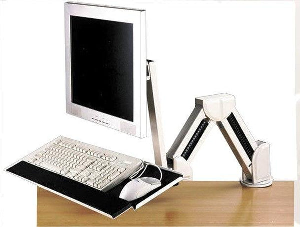 D131AA Articulated Monitor-Keyboard Arm Combo with mouse pad for Table ...