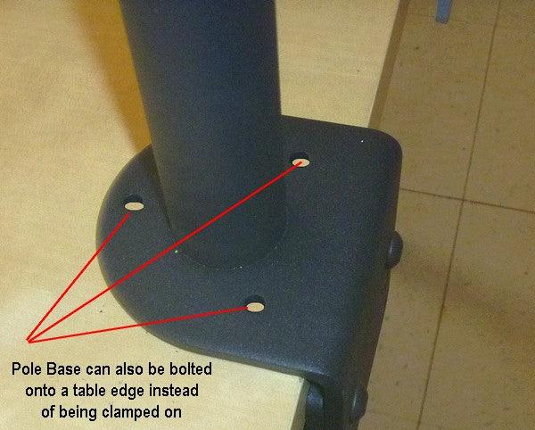 DSCLB Monitor Desk Stand Height Adjustable . Clamp on desk edge - VESA ...