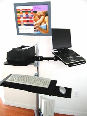 DVC04-BYO Portable Pole Computer Workstation Stand - Build your Own ...